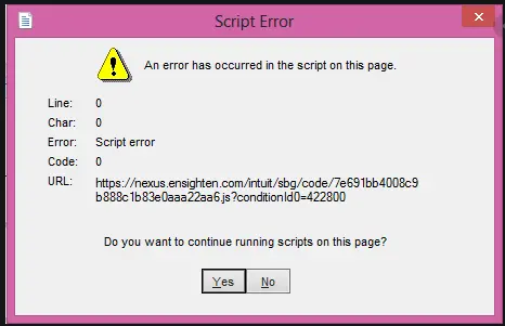 Fix QuickBooks Script Error Message on Startup -Payment Account