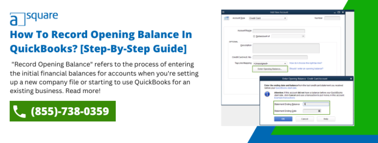 Record Opening Balance In QuickBooks With These Tricks Now
