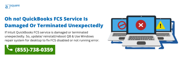 Fix Intuit QuickBooks FCS Service Is Damaged Or Stopped Issue