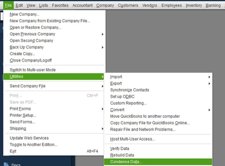 QuickBooks Condense Data Utility Tool - Complete Guide